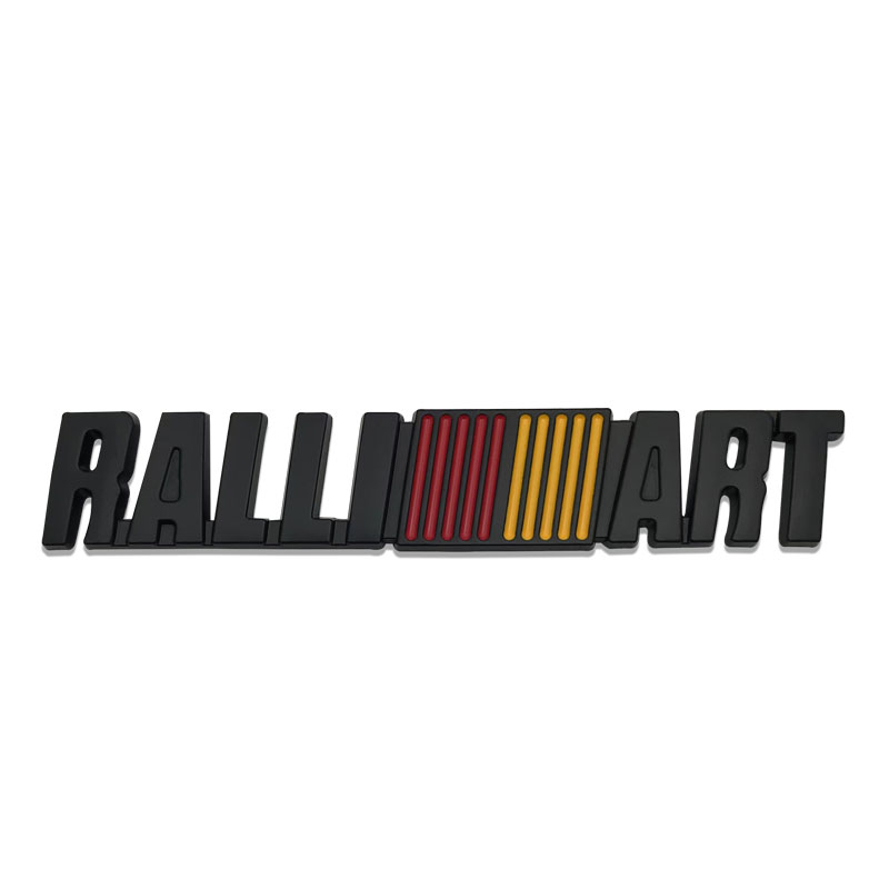 3d Metal Car Decor Ralliart Logo Decal Front Hood Grille Emblem Badge ...
