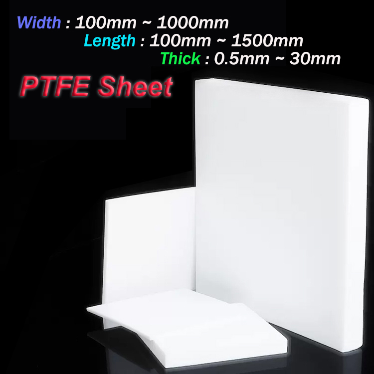 Thick 0.5~30mm PTFE Film Sheet Plate Teflon Plate White Plastic Block ...