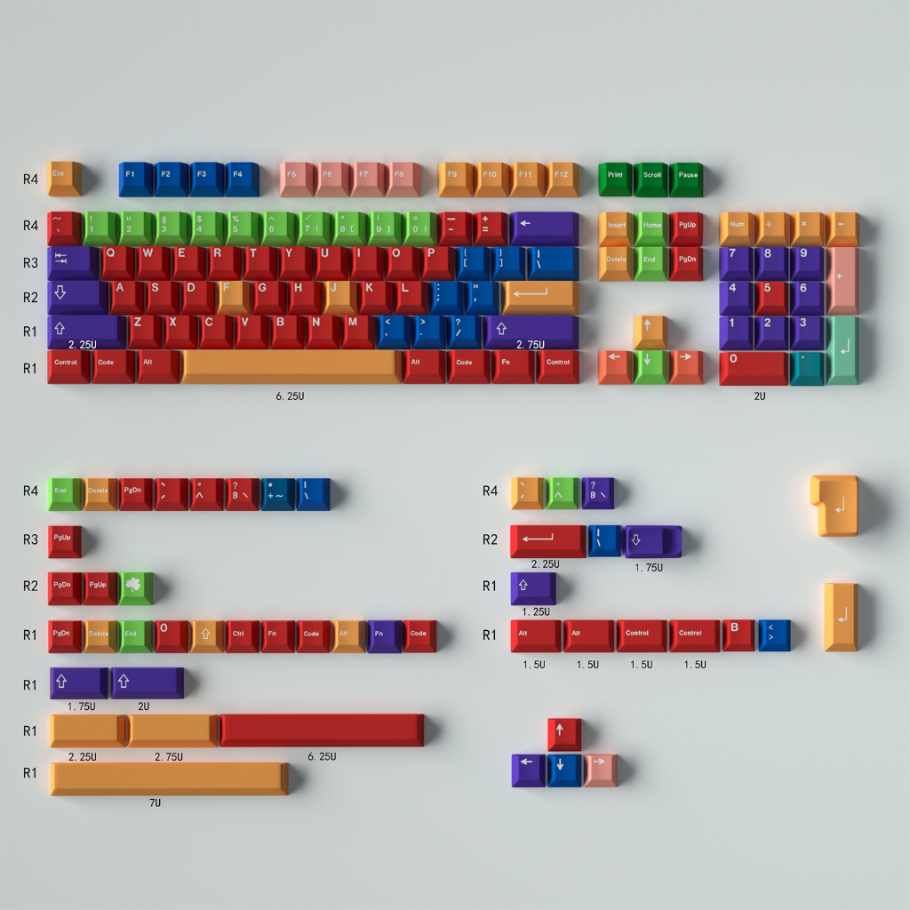 GMK Handarbeit Keycaps PBT Dye-sub Cherry Profile Keycap Custom Keycaps ...