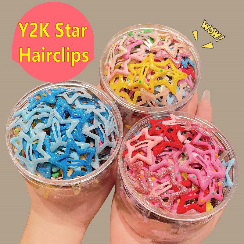 10 Pcs Children Star Hair clip for baby girl hair pin set star Hairpin ...
