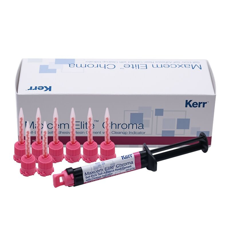 2tubes kerr Maxcem Elite Chroma resin cement 5g*2/box dental supplies ...