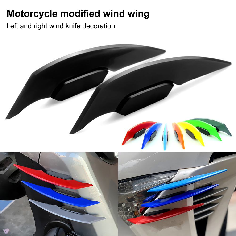2pcs Motorcycle Winglet Aerodynamic Spoiler Wing Side Spoiler Sticker ...