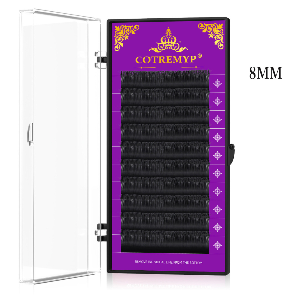 Eyelashes thread by thread COTREMYP 100% original 0.05 0.07 Curved D ...