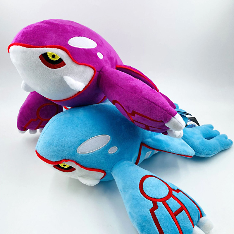 37cm Anime Pokemon Figure Kyogre Legendary Pokémon Plush Toys Doll Hold ...