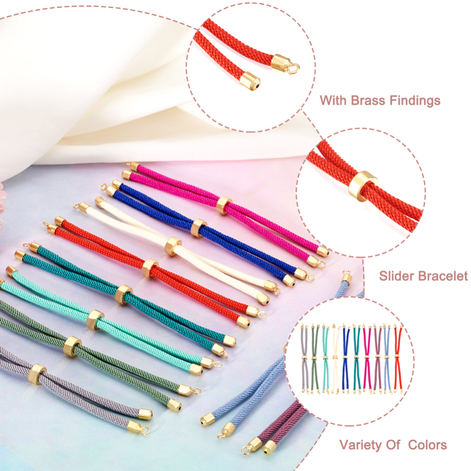 Nylon Cord for DIY Bracelet Jewelry Making Bracelet Making Slider ...
