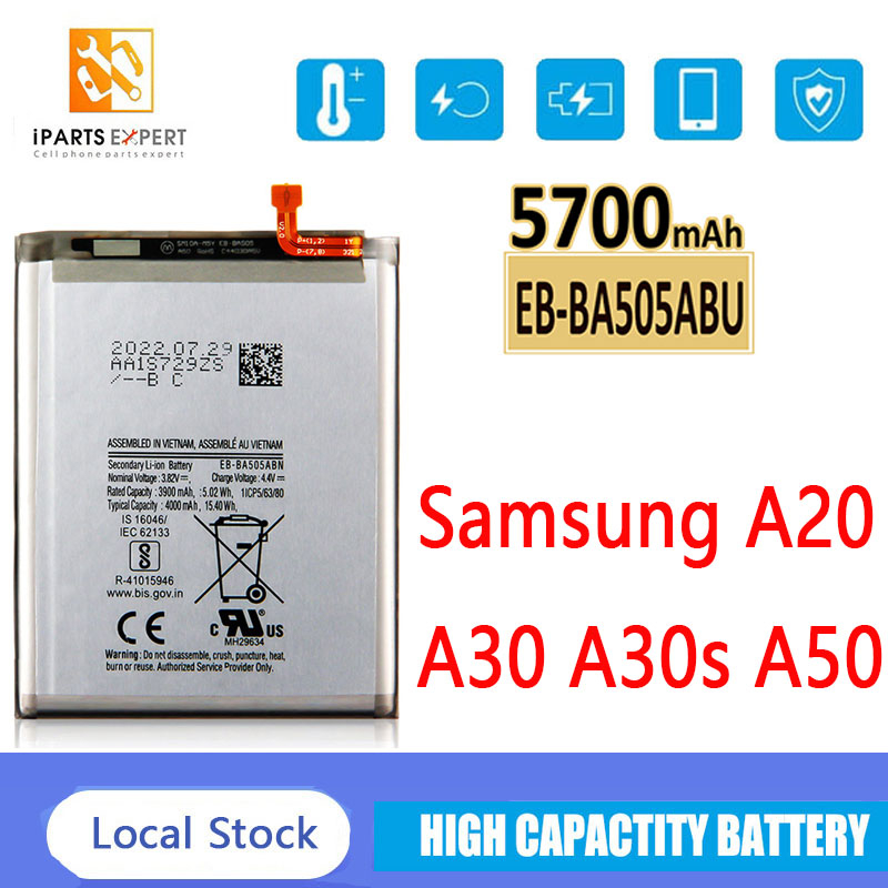 IPARTSEXPERT Battery EB-BA505ABU 4000mAh Battery For SAMSUNG Galaxy A50 ...