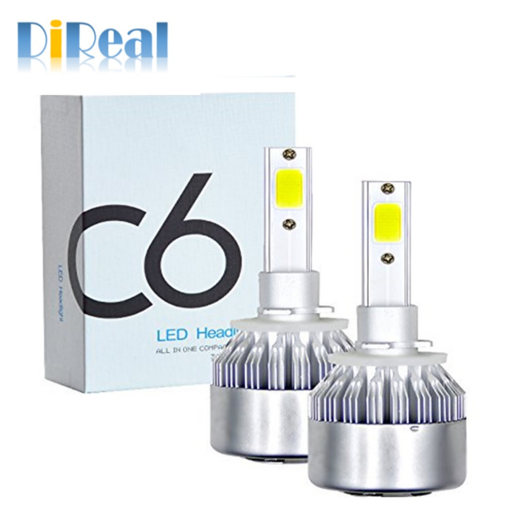 Direal C6 Led Headlight Bulbs H1 H3 H4 H7 H11 9005 9006 3000K 4300K ...