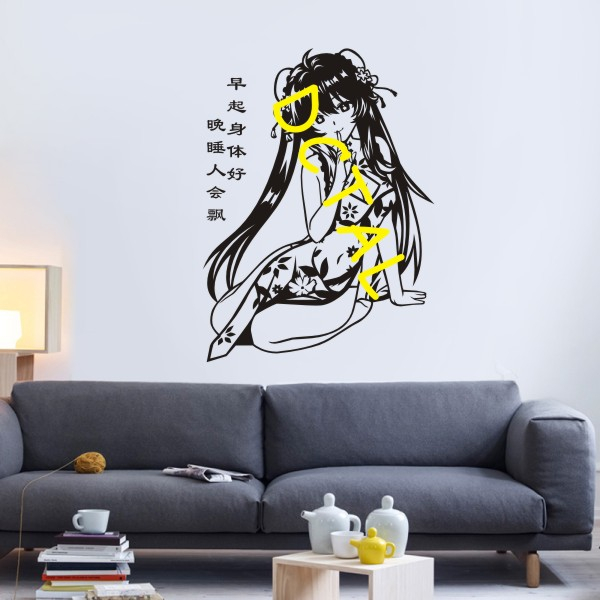 Genshin Impact Sticker Anime Cartoon Keqing Hu Tao Kamisato Ayaka Eula ...