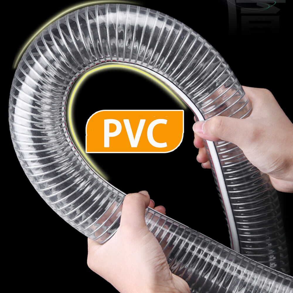ø 13mm ~ 102mm Transparent Steel Wire Tube PVC Water Pipes lastic Oil ...