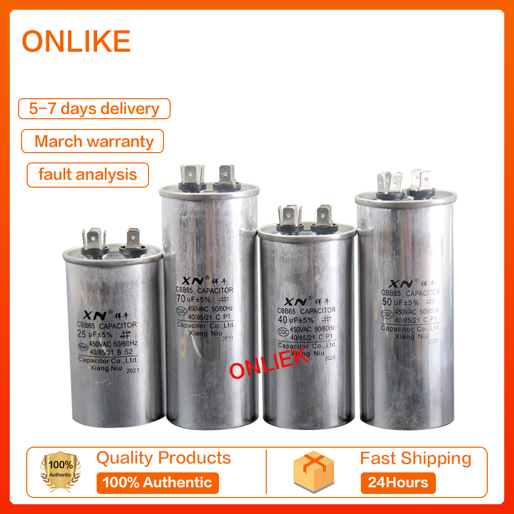 CBB65 air conditioning compressor startup capacitor 25 uf / 30/35 70 uf ...