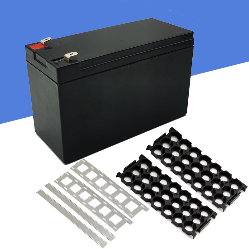 12V 7AH Empty Case 18650 Empty box with 18650 cell holder with nickel ...