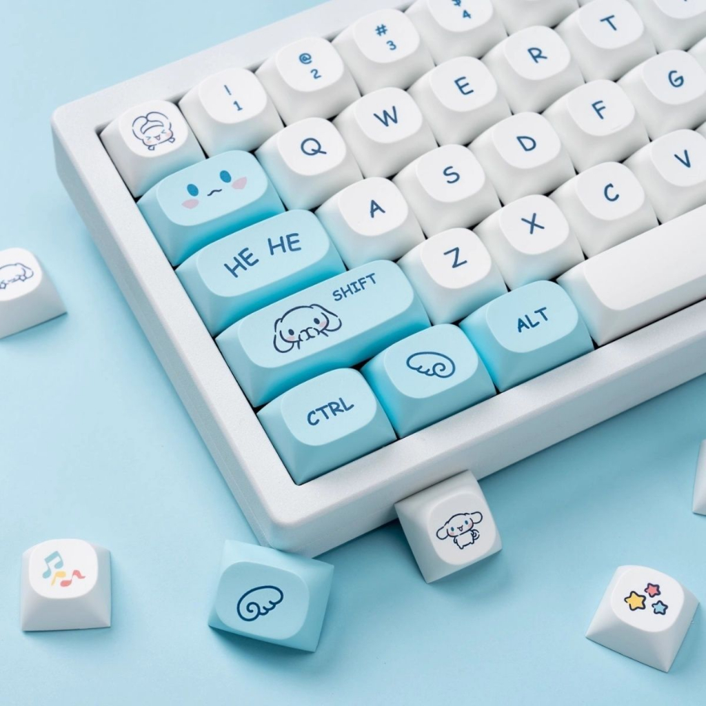 Cinnamoroll Keycaps PBT Dye-sub MA/MOA/XDA Profile Keycap Custom ...