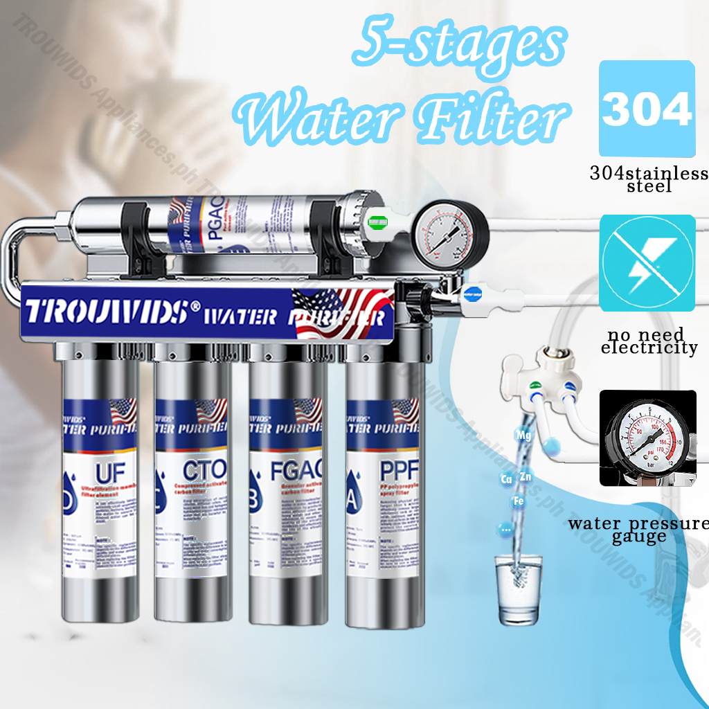 TROUWIDS Alkaline Water Filter Water Purifier Water Filtration ...