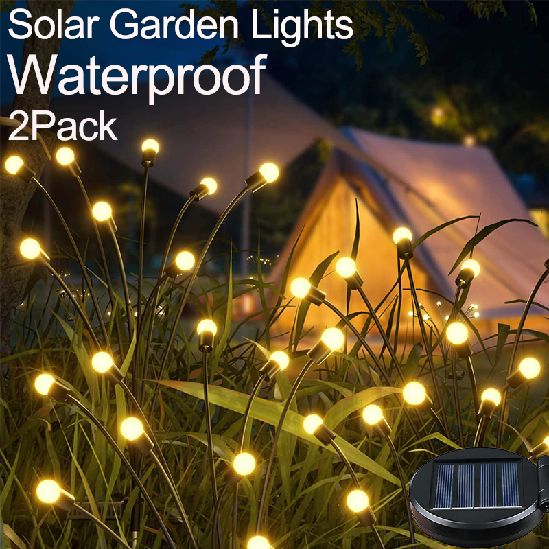 Solar Christmas light string 6/8/10 LED outdoor waterproof firefly ...