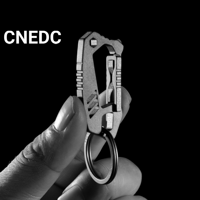 CNEDC Titanium Alloy Car Keychain Men's Keychain Multi Functional ...