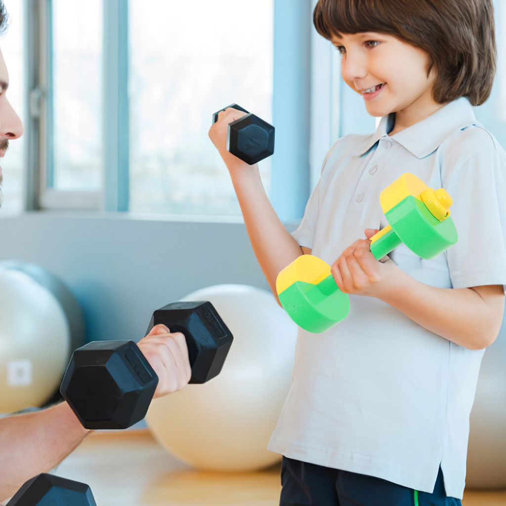 2 Pcs Children's Dumbbell Kids Workout Equipment Interesting Weights ...