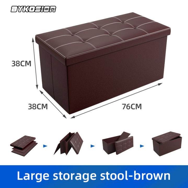 BYKOSION Sofa Storage Stool Of Folding Storage Box Chair Foldable ...