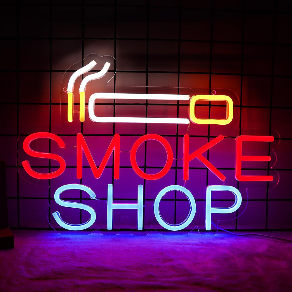 Smoke Shop Neon Sign for Business Advertising,Smoking Lounge,Man Cave ...
