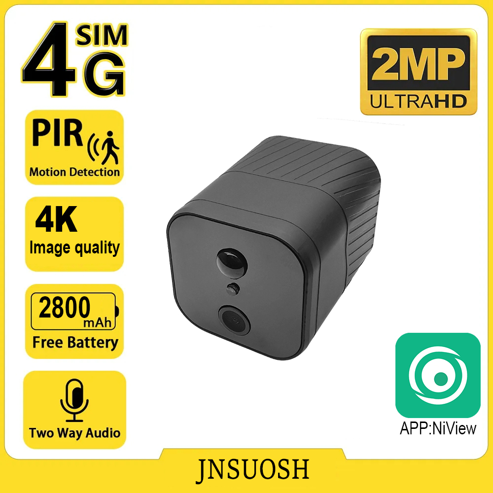 Small 4G Mini Camera Infrared Night Vision Insert SIM Card 1080P ...