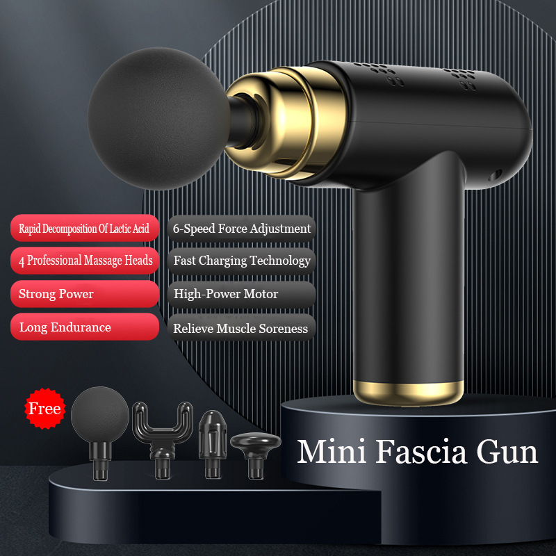 Mini Massage Gun Fascia Gun Muscle Relaxer Electric Neck Massager ...