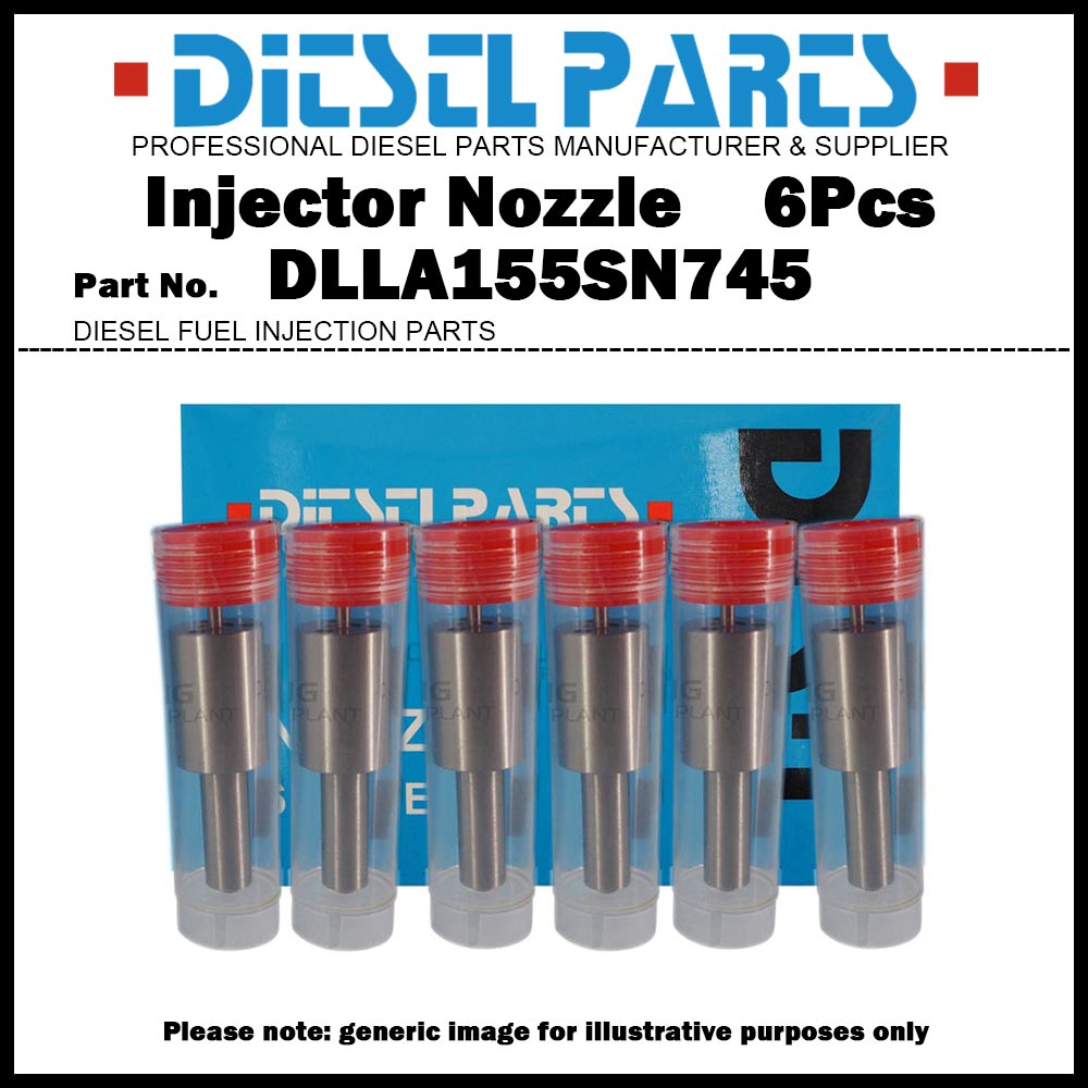 6Pcs Diesel Fuel Injector Nozzle Tips DLLA155SN745 105015-7450 for ...