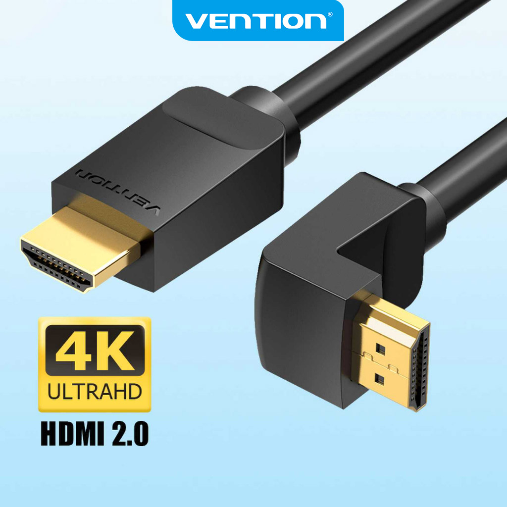 Vention HDMI Cable Right Angle 90 Degree Elbow HDMI 2.0 Cable 4K Ultra ...