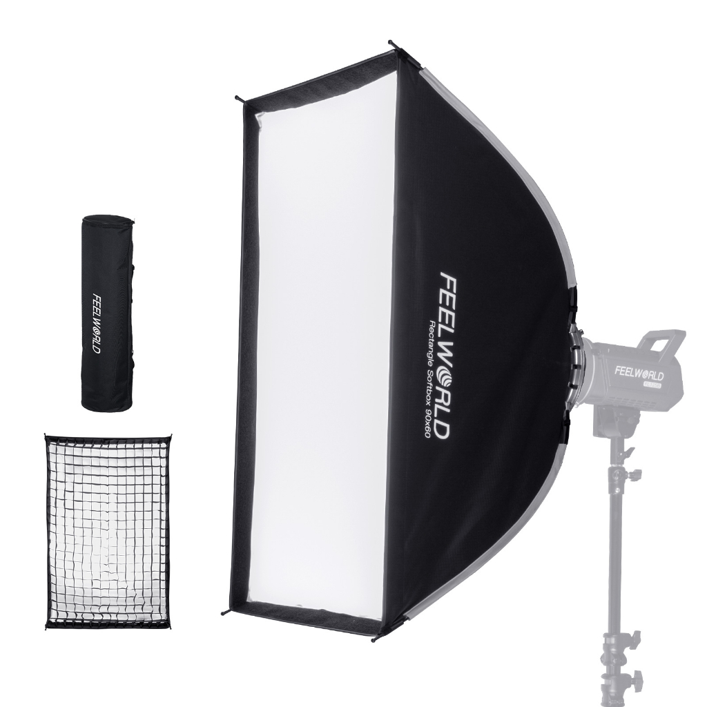 FEELWORLD FSR90 Rectangular Softbox, 60x90cm Rectangle for FEELWORLD ...