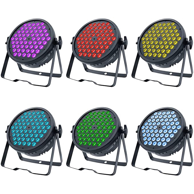 Mini DJ Par Light 60x3W RGB Par Can Wash Lights Slim LED Stage Lighting ...