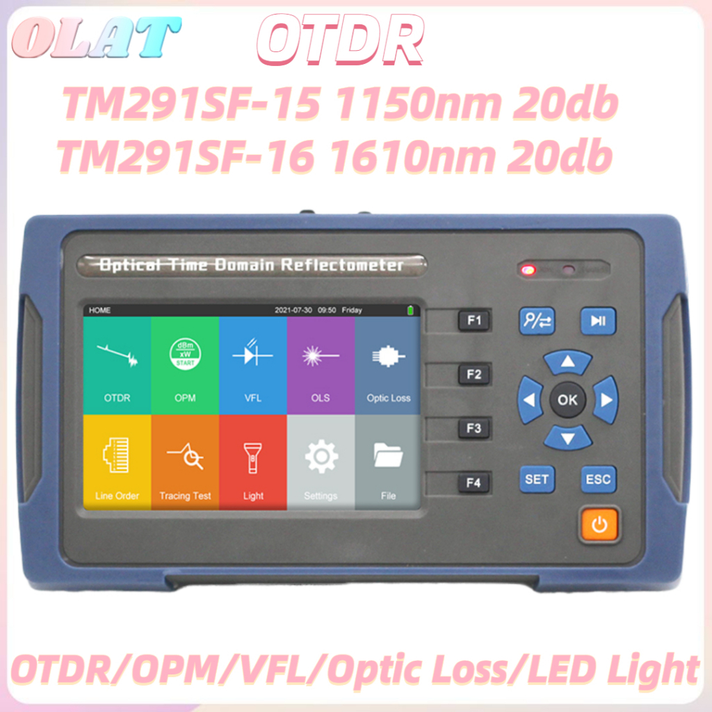 Mini OTDR gpon active fiber Test 1550/1610nm 20dB 80KM optical fiber ...