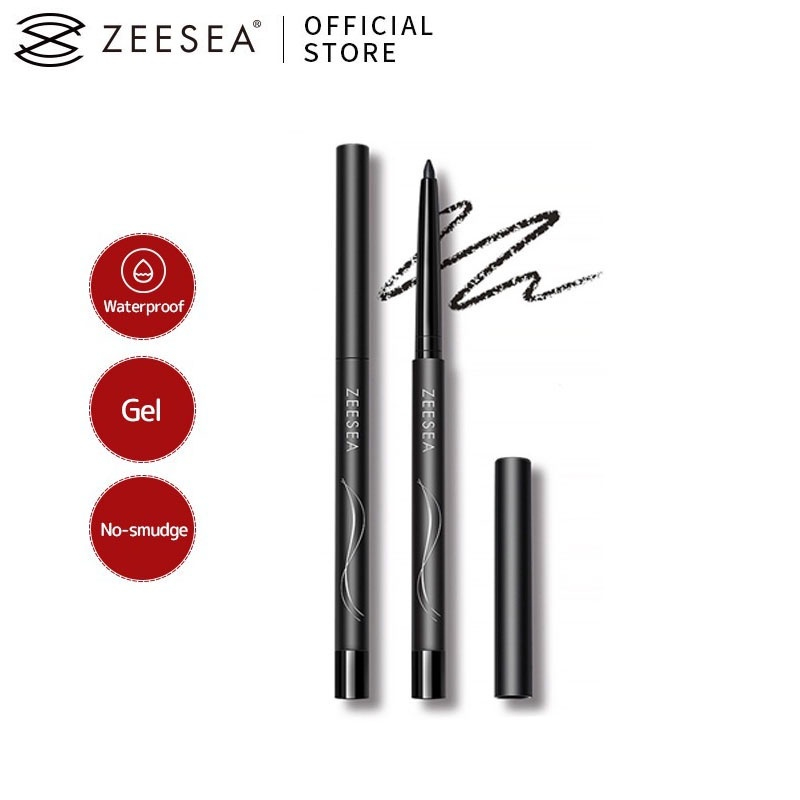 ZEESEA Eyeliner Waterproof 24 Hours Gel Eyeliner Pencil Long Lasting No-smudge Silky Eyes Makeup ...