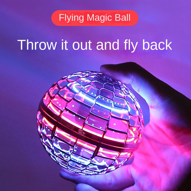 UFO gyro toy flying rotating flying ball spinning flying ball manual ...