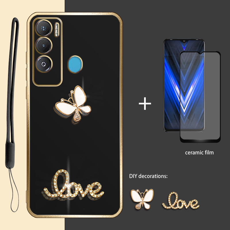 Fashion Rhinestone Crystal For Tecno Pova Neo LE6/LE6h Case with ...