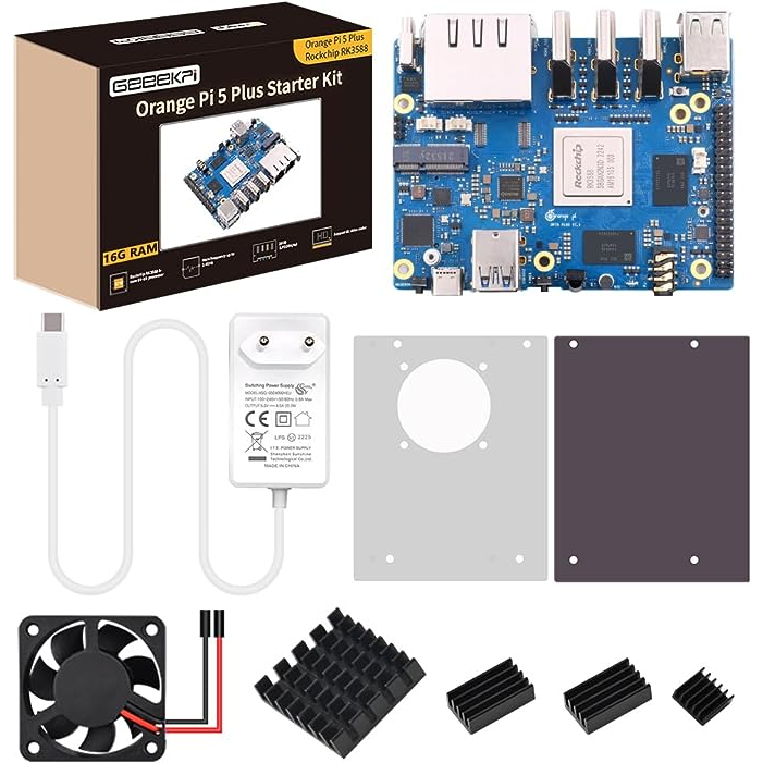 52Pi Orange Pi 5 Plus 16GB LPDDR4/4x Rockchip RK3588 8-Core 64-Bit ...