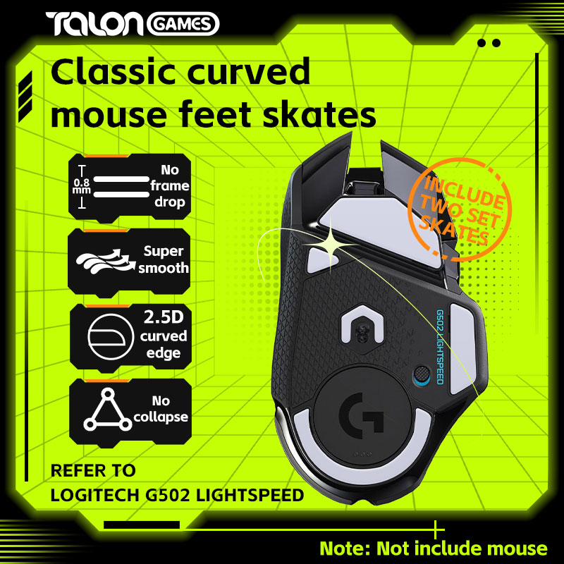 2Sets/Pack TALONGAMES Custom Curved Edge Mouse Skates Mouse Feet for ...