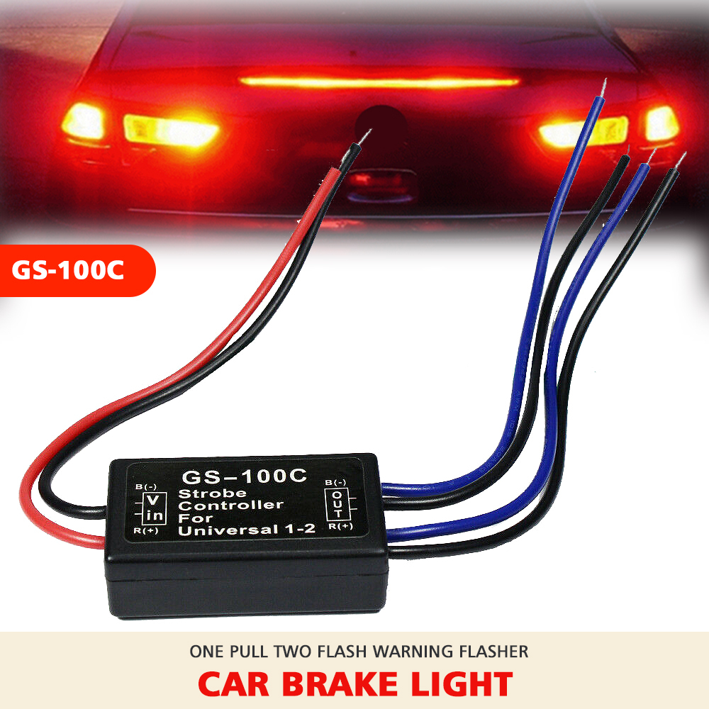 Universal GS-100C LED Brake Stop Light Strobe Flash Module Controller ...