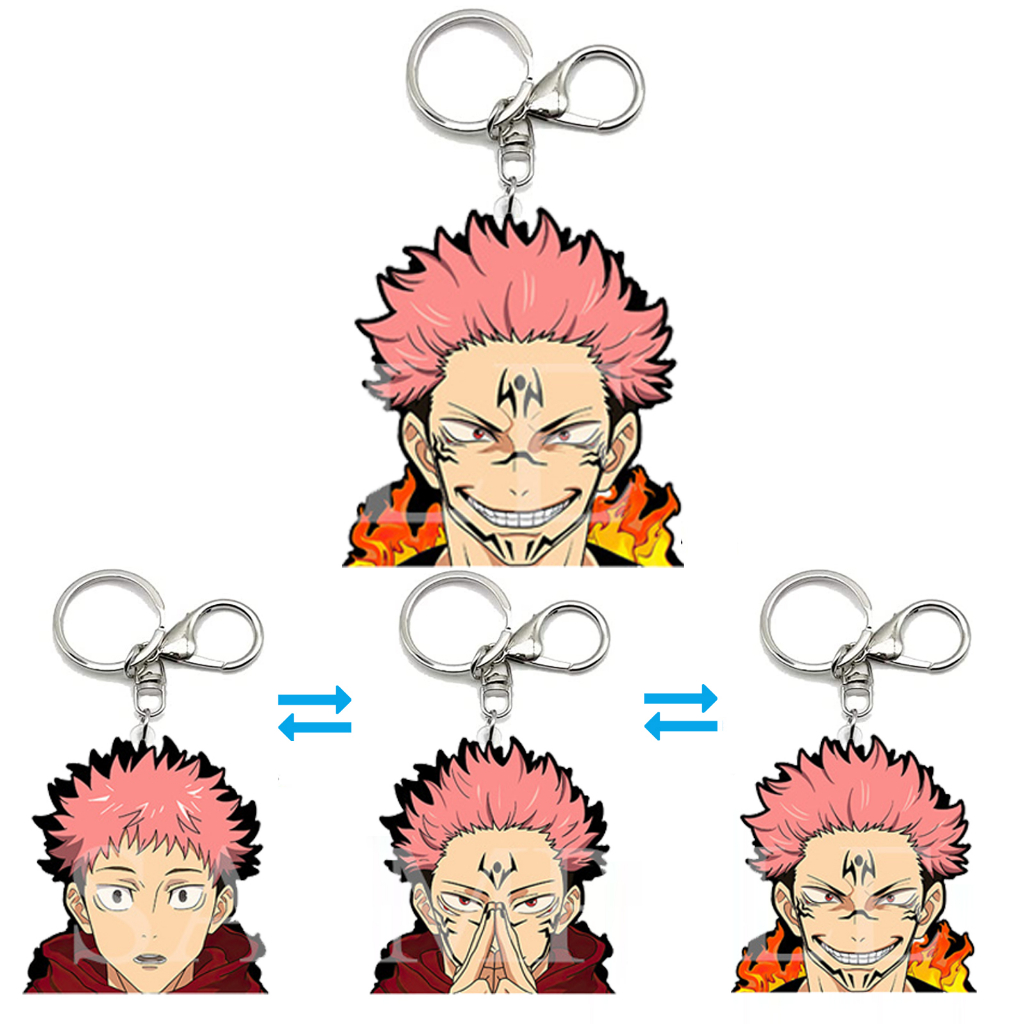 Anime Car Keyring Jujutsu Kaisen Itadori Yuji/Ryomen Sukuna Anime ...