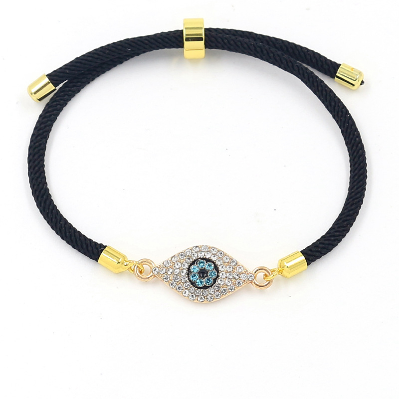 Stylish zircon devil's eye bracelet high quality Milan thread ...