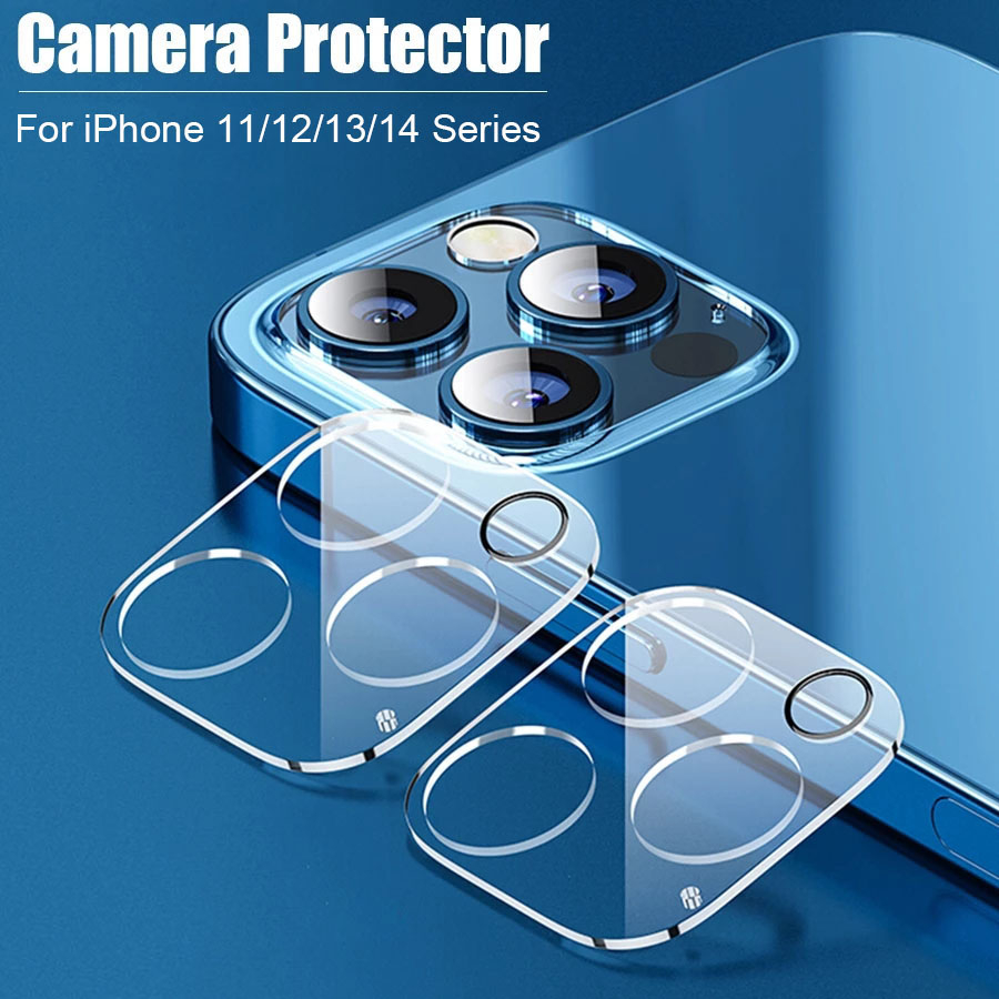 For iPhone 15 14 Plus 13 12 11 Pro Max 13 Mini Rear Camera Lens Tempered Glass Protector ...