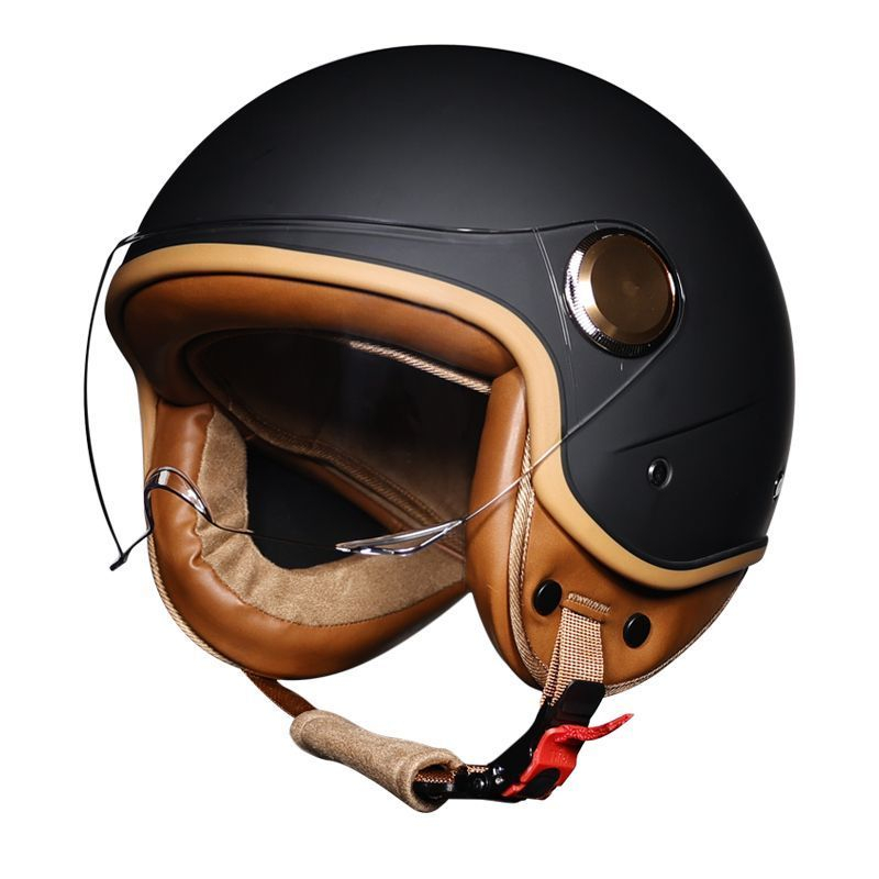 ORZ Retro Harley Motorcycle Pedal Half Clad 3/4 Half Helmet | Shopee ...