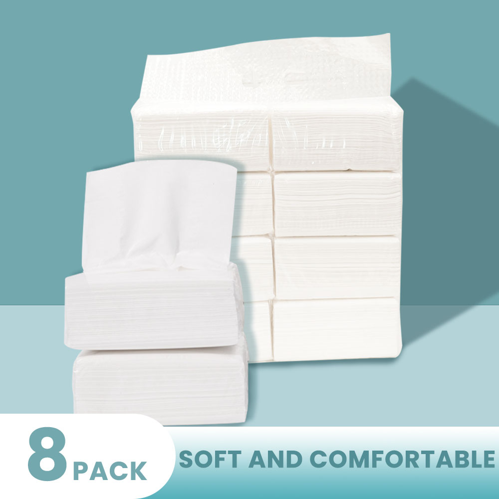 8 pack facial tissue Toilet tissue napkins Interfolded Paper Tissue ...