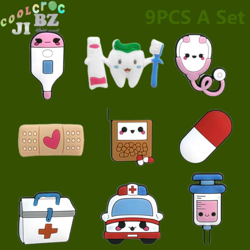 Kids Crocs Accessories Jibbitz Crocs Cute Cartoon Medical Care Theme ...