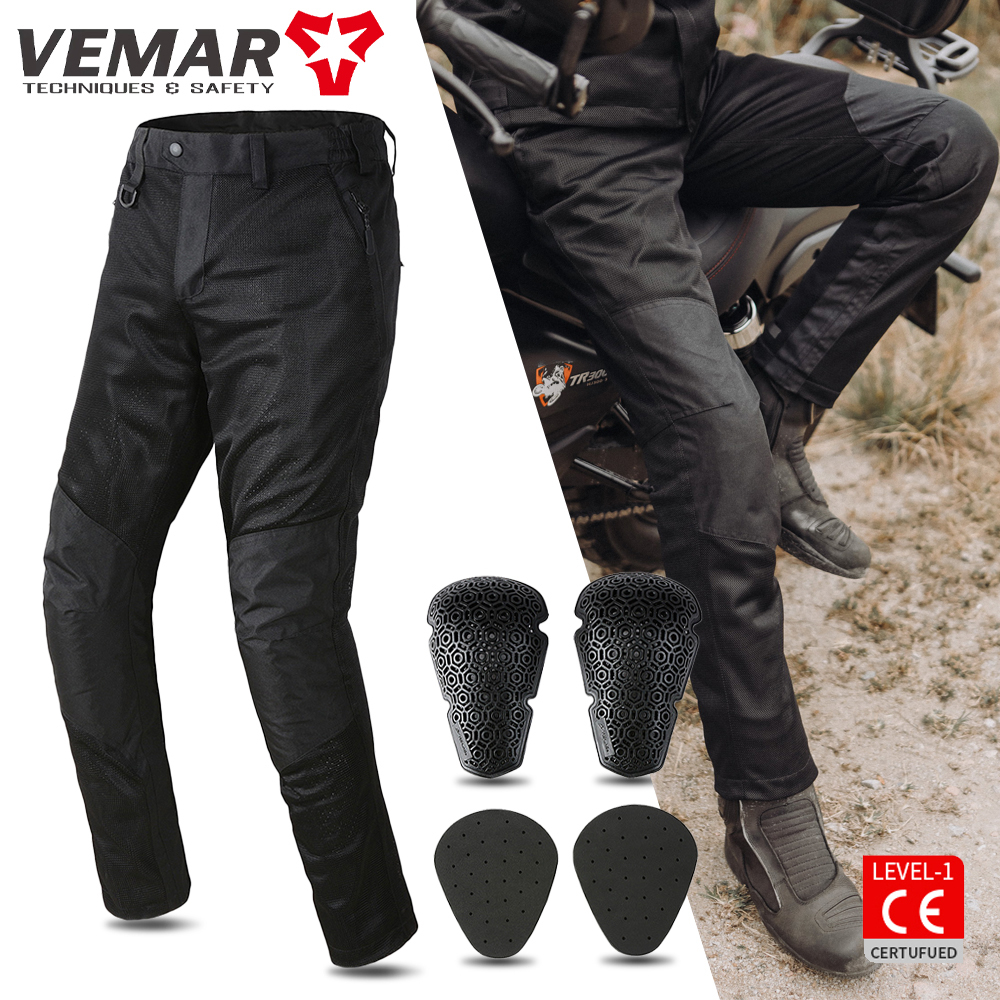 VEMAR Motorcycle Riding Pants Men's Summer Mesh Breathable Fall ...