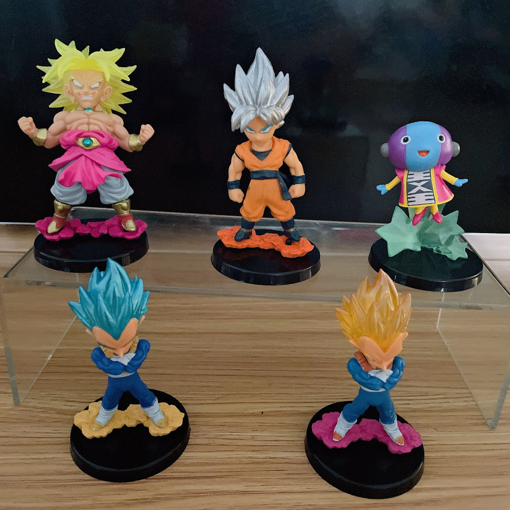 5Pcs/Set 7.5cm Dragon Ball Z Super Saiyan Son Goku Broli Vegeta IV Zen ...