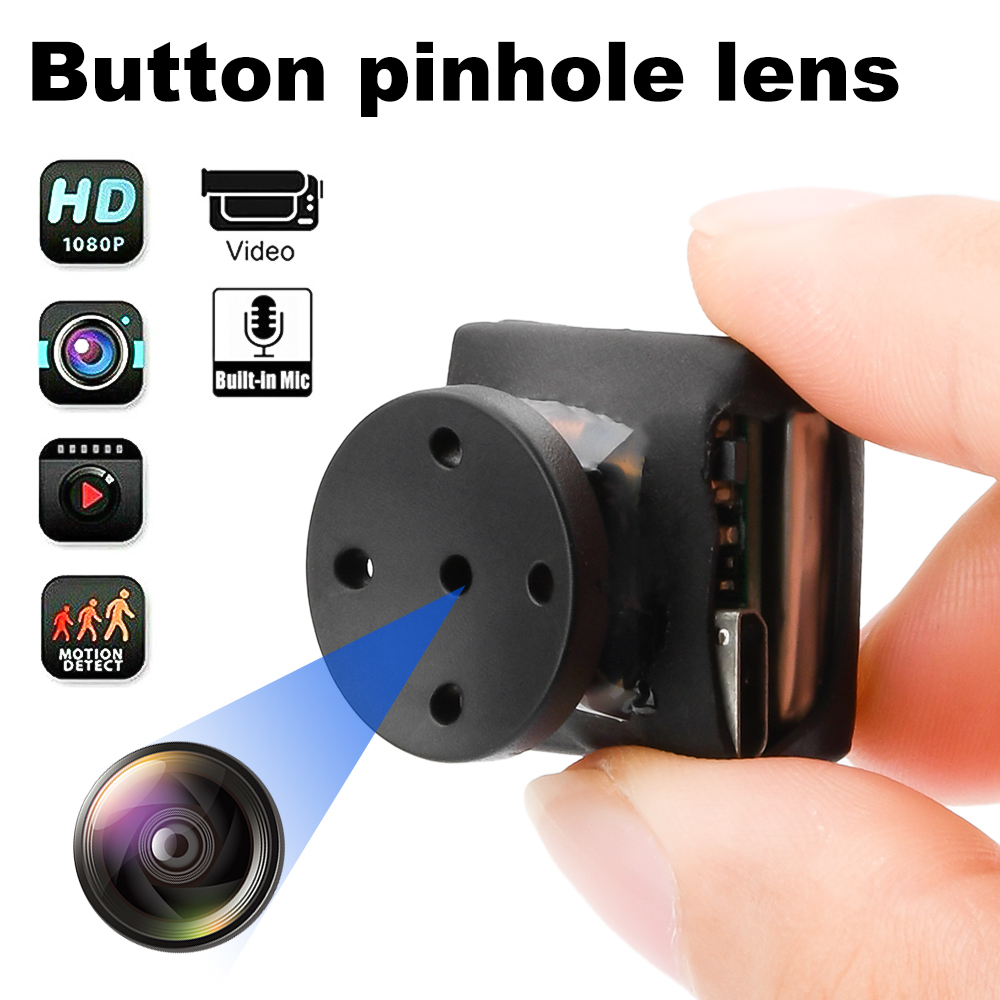Mini 720P 1080P HD Shirt Button Spy Camera Video Recorder Hidden Body ...