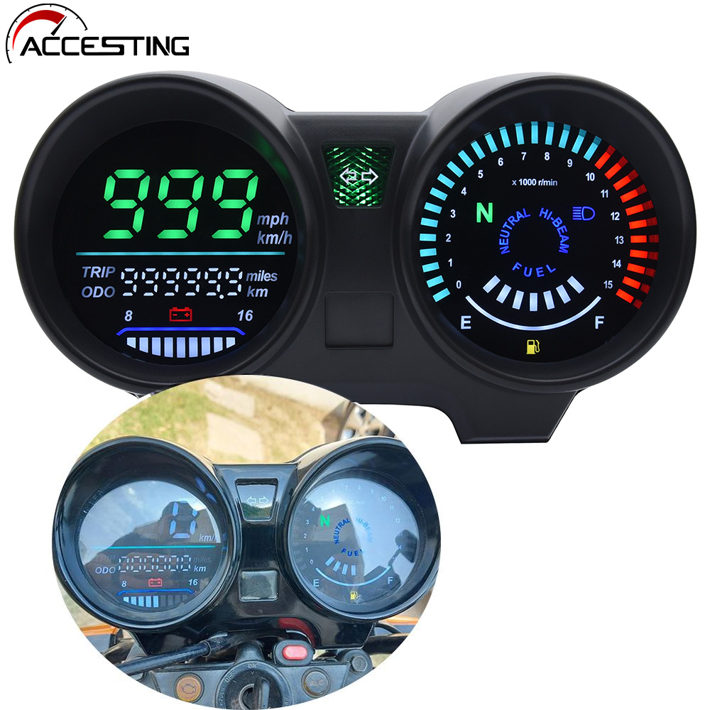 2023 LED RPM Meter Speedometer Digital Dashboard Electronics Panel For ...