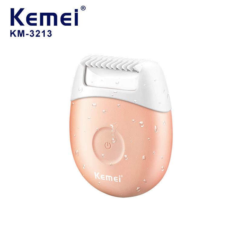 Kemei KM-3213 Waterproof Lady Shaver Portable USB Rechargeable Bikini ...