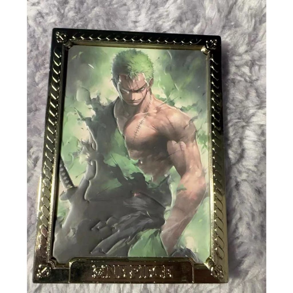 One Piece Card Anime Card Zoro Metal Number Card | Shopee Philippines