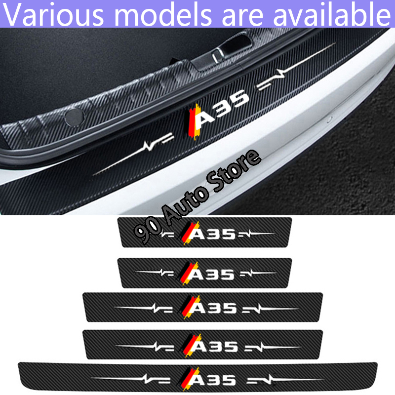 1pc/4pcs/5pcs For Mercedes Benz A35 A45 B Class C43 C63 Carbon Fiber ...