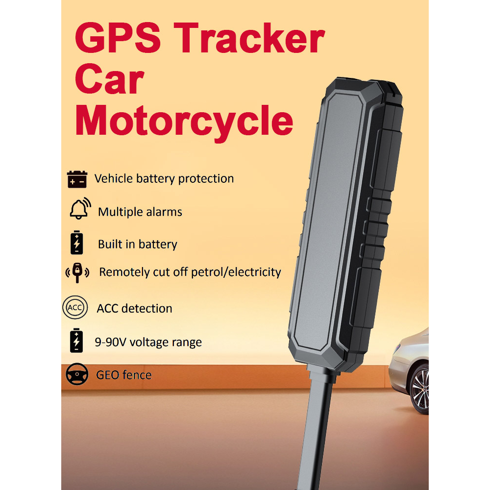 Motorcycle GPS Tracker Vehicle Tracking Device GSM Locator Remote ...