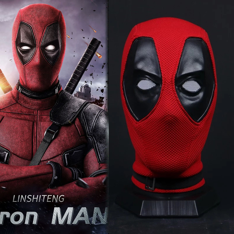 Deadpool Mask Superhero Dead Cosplay Mask Headgear Knitted Cotton ...